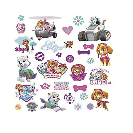 30 New PAW PATROL GIRL PUPS WALL DECALS Puppies Room Stickers Dogs ...