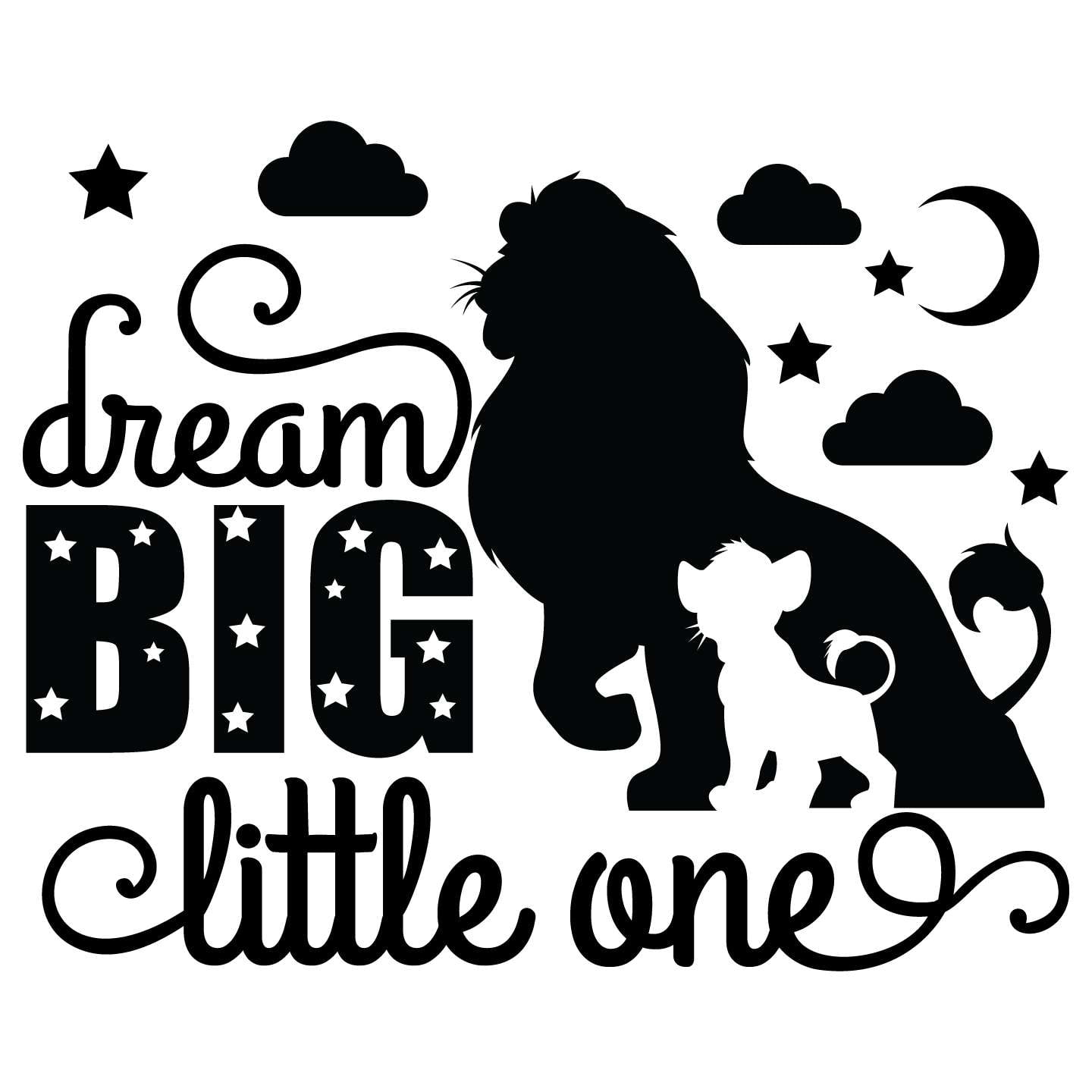Dream Big Little One with Simba on Mufasa Shadow a Characters from the ...