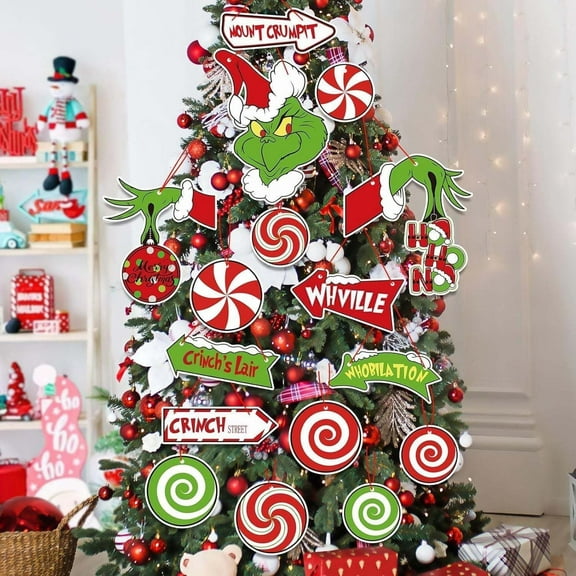 Dr. Seuss The Grinch Hand Holding Ornament Christmas Tree Decoration ...