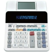 Sharp Desktop Paperless Printing Calculator, 12-Digit EL-1901 Office ...