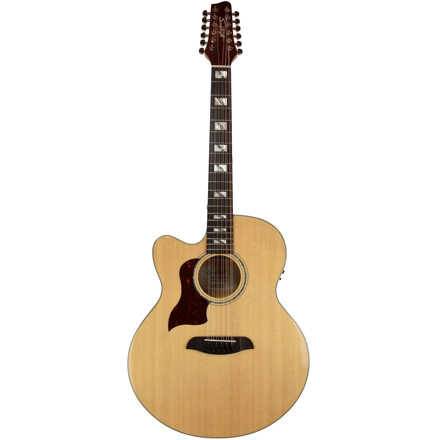 Sawtooth Maple Series Left-Handed 12-String Acoustic-Electric Cutaway ...