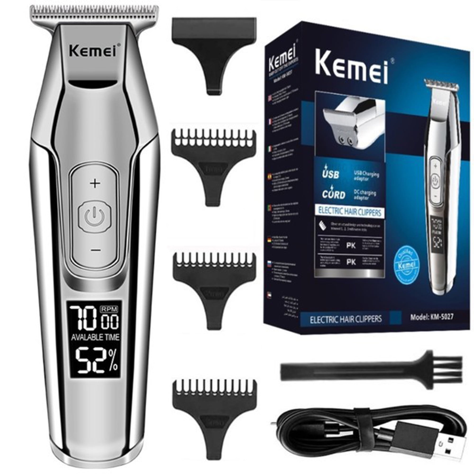 Click here for Kemei Mens Lcd Display Bald Head Hair Trimmer Elec... prices
