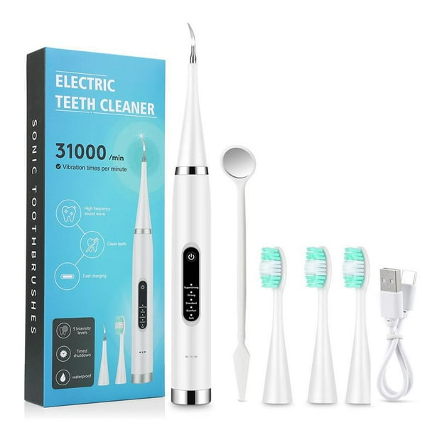 CAIROYAR Raspador dental sónico eléctrico Blanqueador dental Limpiador ...