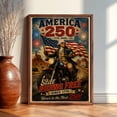 Affixzi Biker Wall Art Patriotic America 250 Rolled Vertical Poster ...