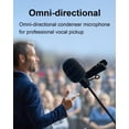 USB Lavalier Microphone for , Omnidirectional Condenser USB-A ...