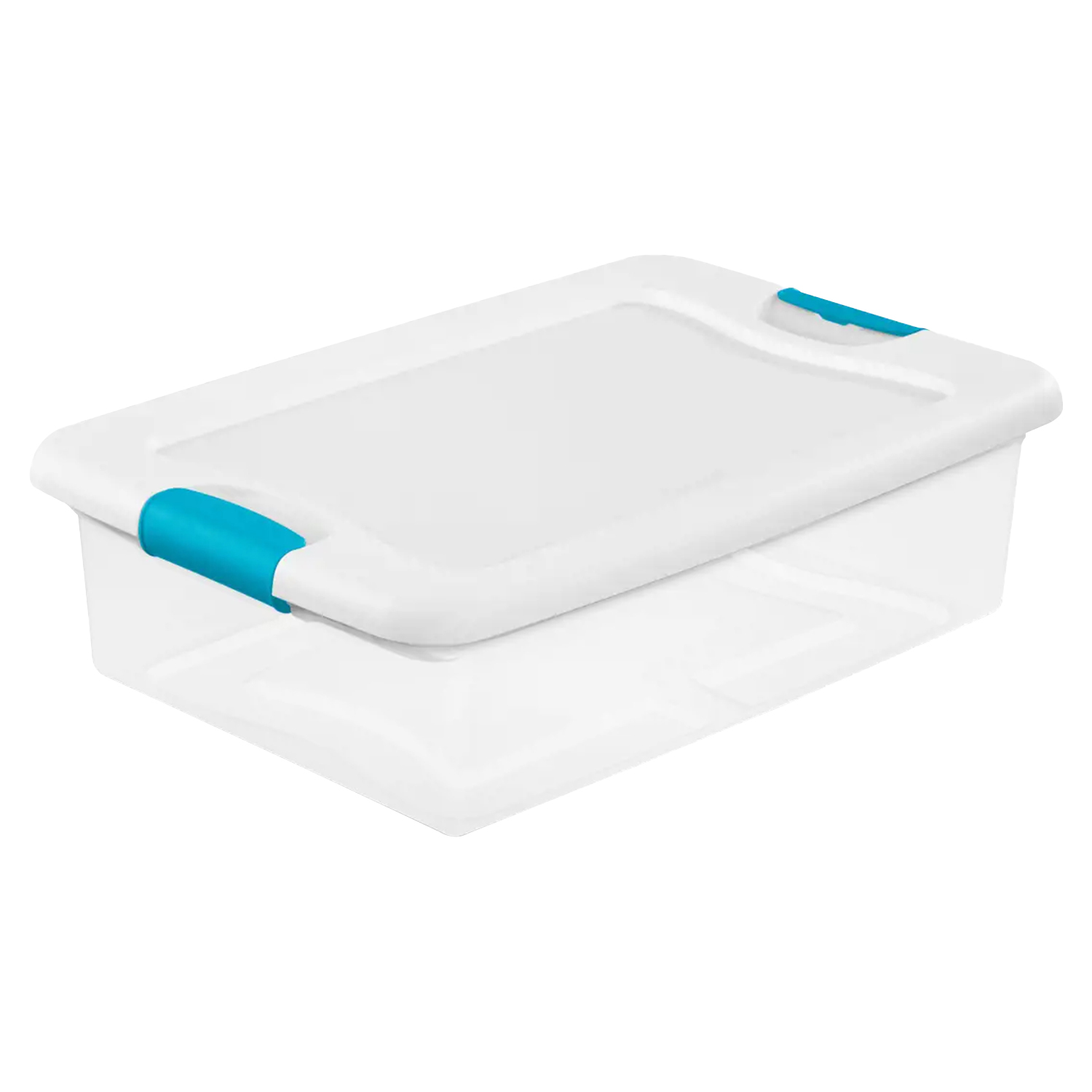 Sterilite 32 Quart Clear Stackable Latching Storage Box Containers, 30 ...