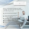 Tri Zone 23.5 SEER2 Ductless Mini Split Air Conditioner Inverter Wifi ...