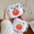 Étui Transparent à Pois Rouges Mignons Motif Tomate pour Écouteurs Airpods Pro2/Pro3/Pro ...