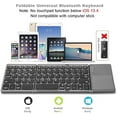 Fmxomd Foldable Wireless Keyboard with Touchpad, Rechargeable Pocket ...