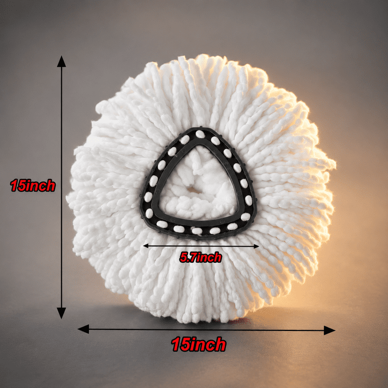 12PCS Washable Microfiber Spin Mop Replacement Heads for 1-Tank System ...