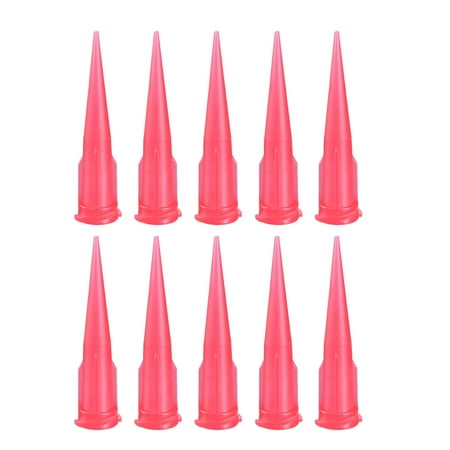 Blunt Tip Plastic Tapered Dispensing Fill Needle 25ga X 1.26" Red 10pcs ...