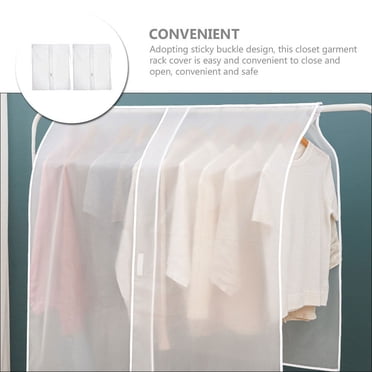Sorbus Portable Garment Rack Cover - 6 Ft Transparent Clothes Organizer ...