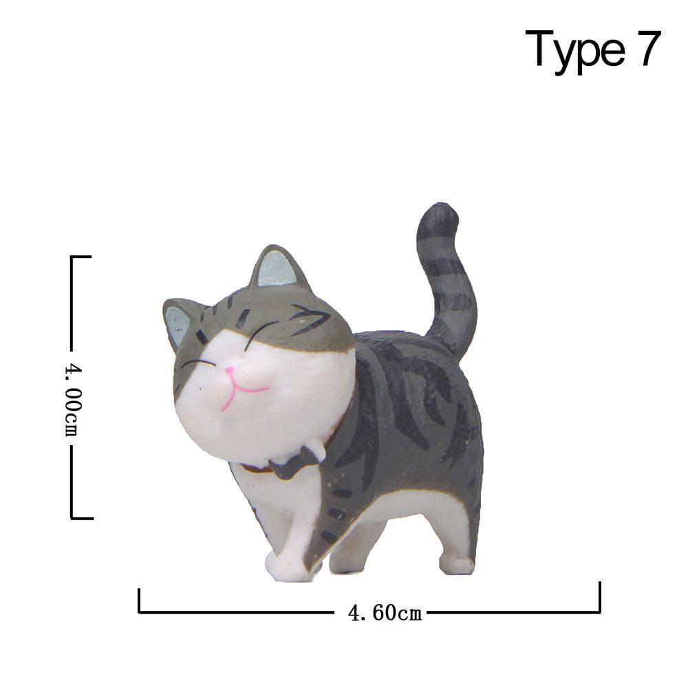 Gift Desktop Ornament Funny Design Dollhouse Decor Cartoon Cat Figurine ...
