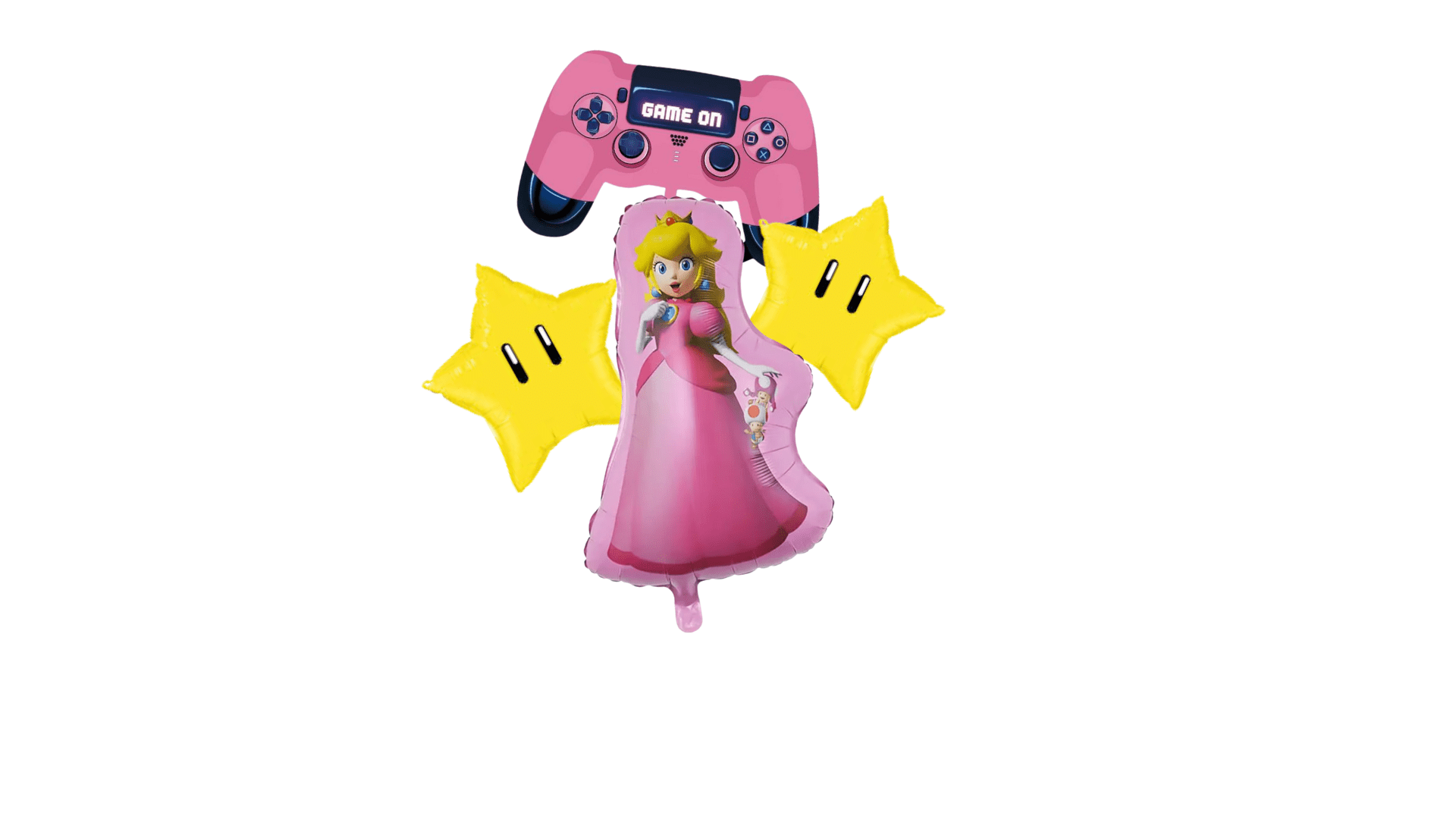 princess peaches balloon game girl party happy birthday theme , pink ...