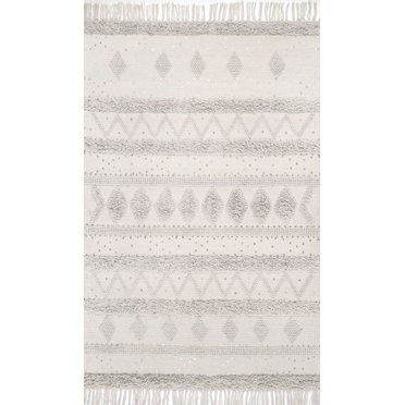 Mainstays Solid Grey Fur Flokati Accent Rug 30x46 in - Walmart.com