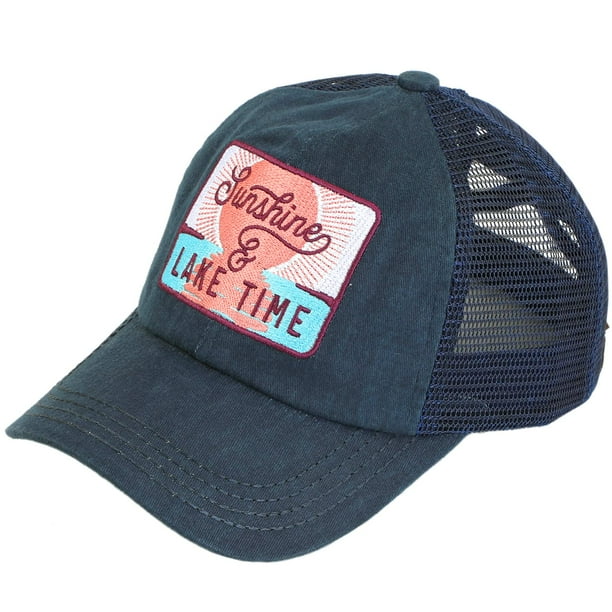 cc Ponytail criss cross Messy Buns Ponycaps Baseball cap Dad Trucker ...