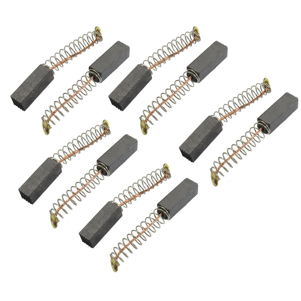 Unique Bargains 10 Pcs Spring Type Electric Motor Carbon Brushes 43/64 ...