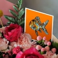 3drose, Blue and Orange Shubunkin Goldfish Isolated Black Outline Art ...