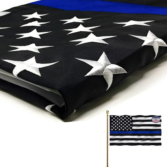 American Flag Blue Strip