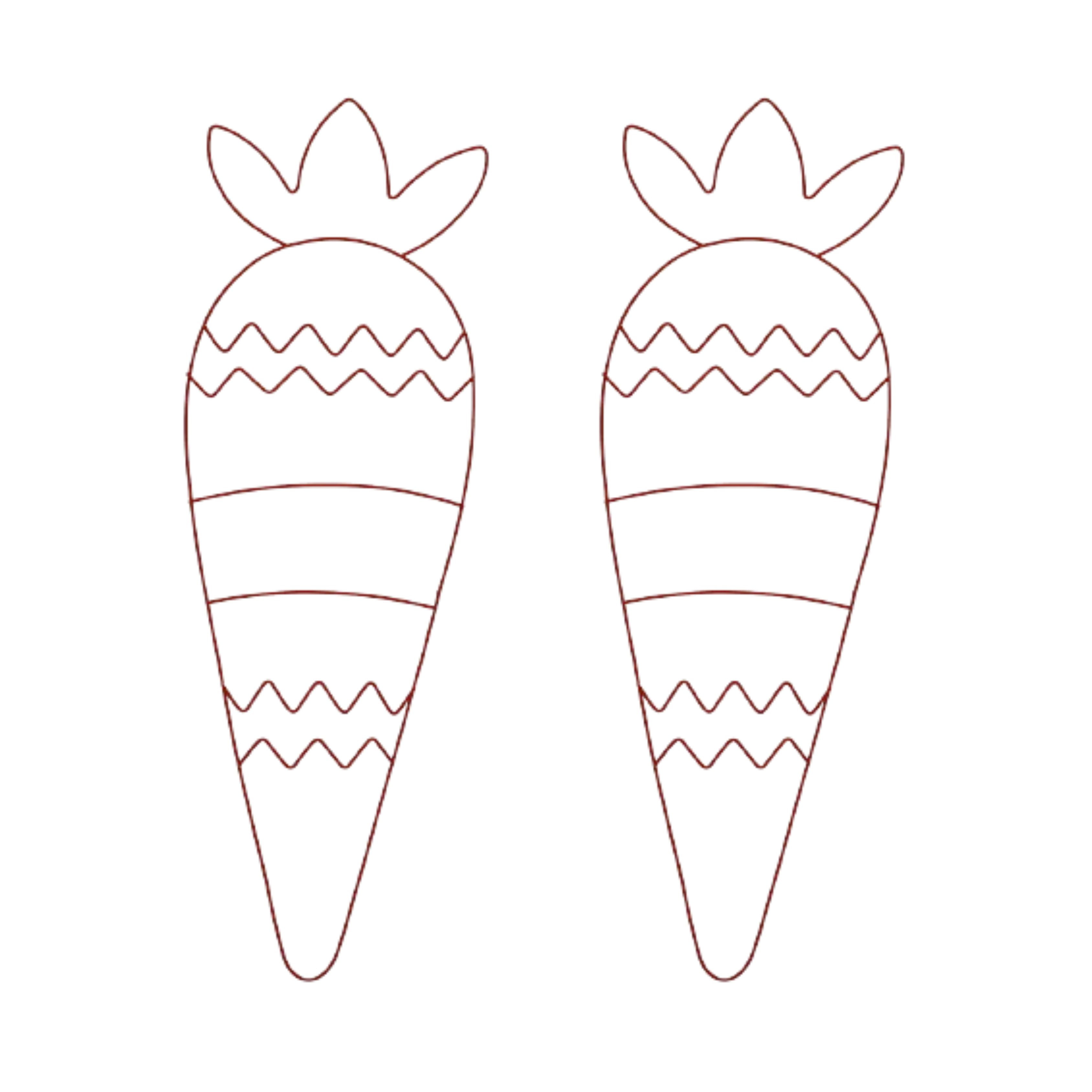 IOS Easter Essentials Carrot-Shaped Orange Wreath DIY Wire Metal Forms ...