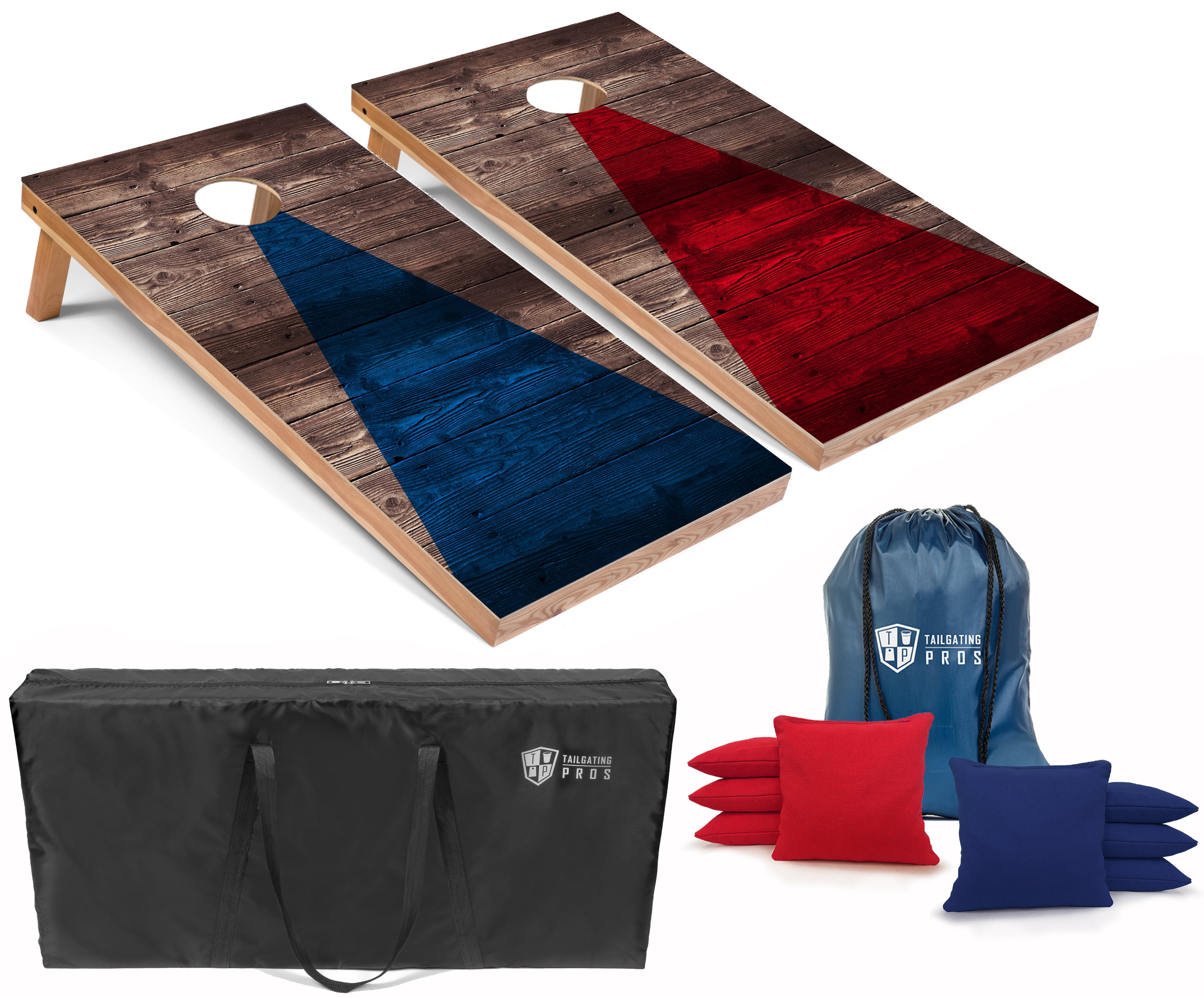 Tailgating Pros Corn Hole Board Set w/Bean Bags and Carrying Case-4'x2 ...
