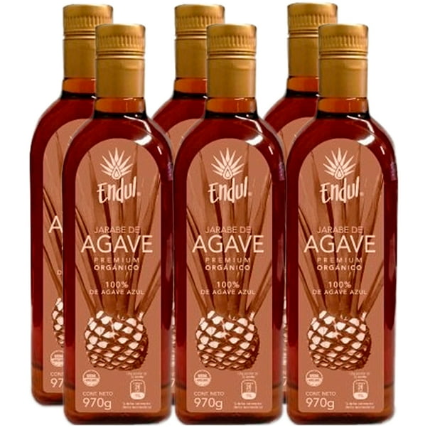 3 Botellas Miel De Agave Endul Premium Obscura 970 Gr endul jarabe de ...