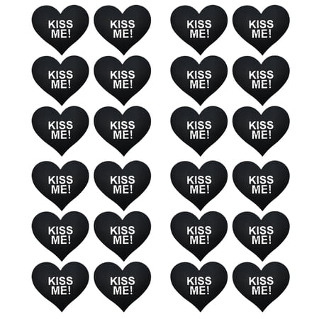 12 Pairs Nipple Cover,Chest Paste Heart Shape Words Printed Sexy ...