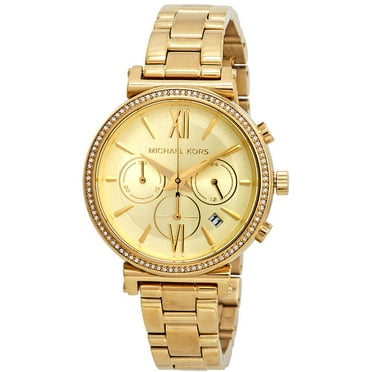Michael Kors Women's Mini Darci Gold-Tone Stainless Steel Watch MK3365 ...