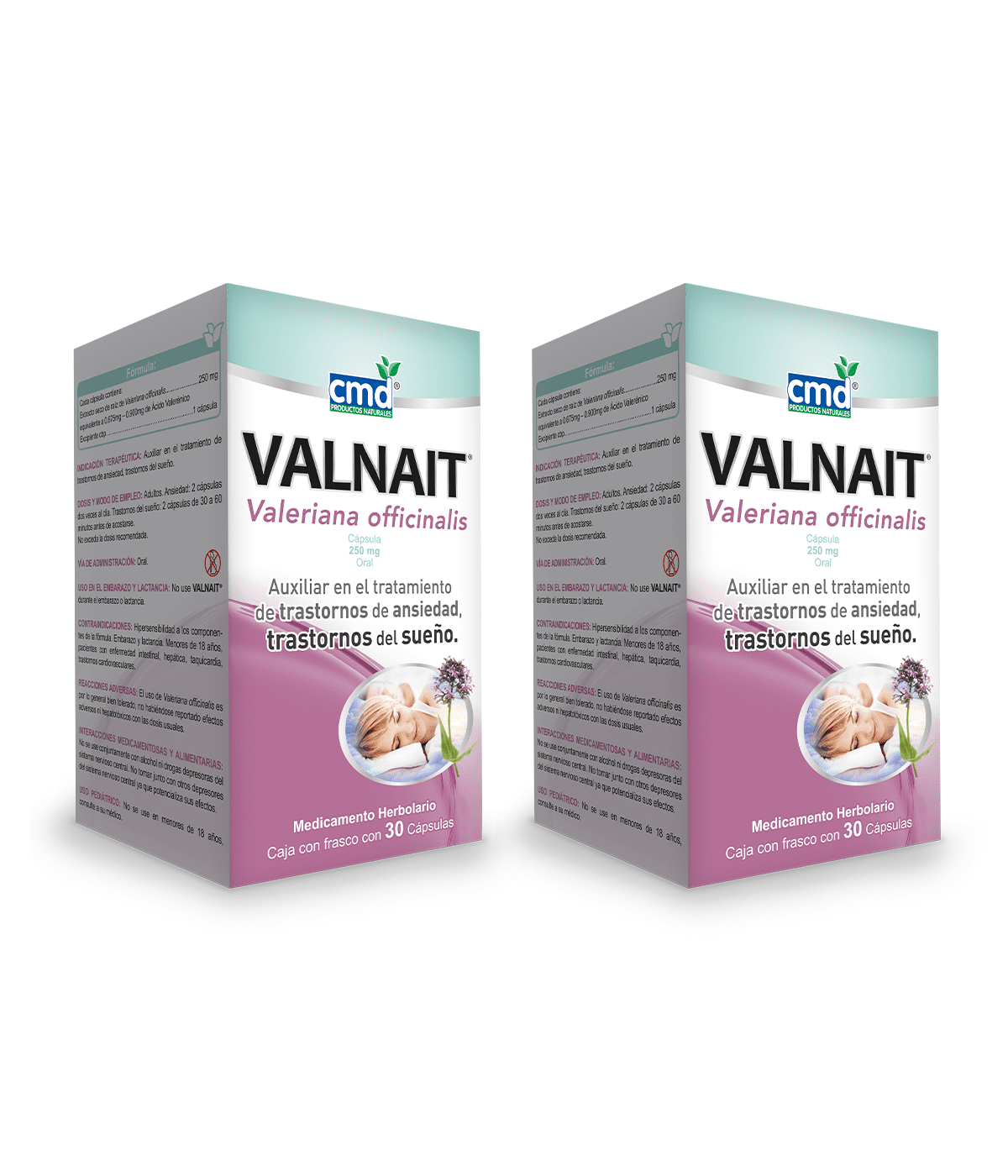 VALNAIT Valeriana officinalis | CMD | Duo Pack con 2 Cajas con Frascos ...