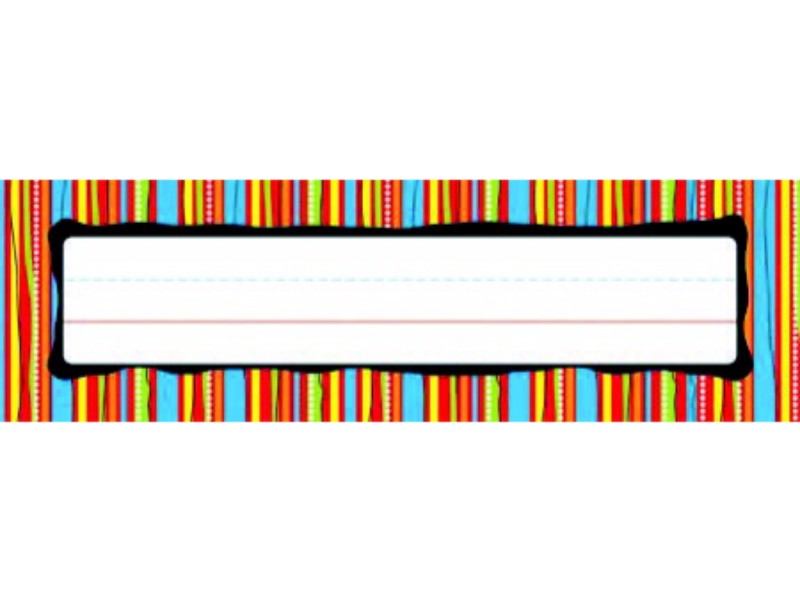 Colorful Stripes Desk Nameplates - Walmart.com