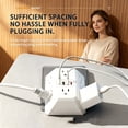 6-Outlet Wall Plug Extender with 4 USB Ports, 2 USB-C, Surge Protector ...