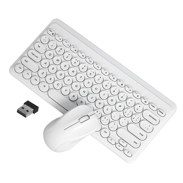 Wirelessly Keyboard and Mouse Slim Ergonomic USB Keyboard Mouse Combo ...