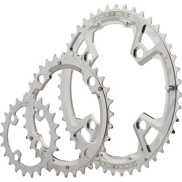 Race Face 9-Speed Race Chainring Set, 64mm x 104mm 22/32/44 Silver ...