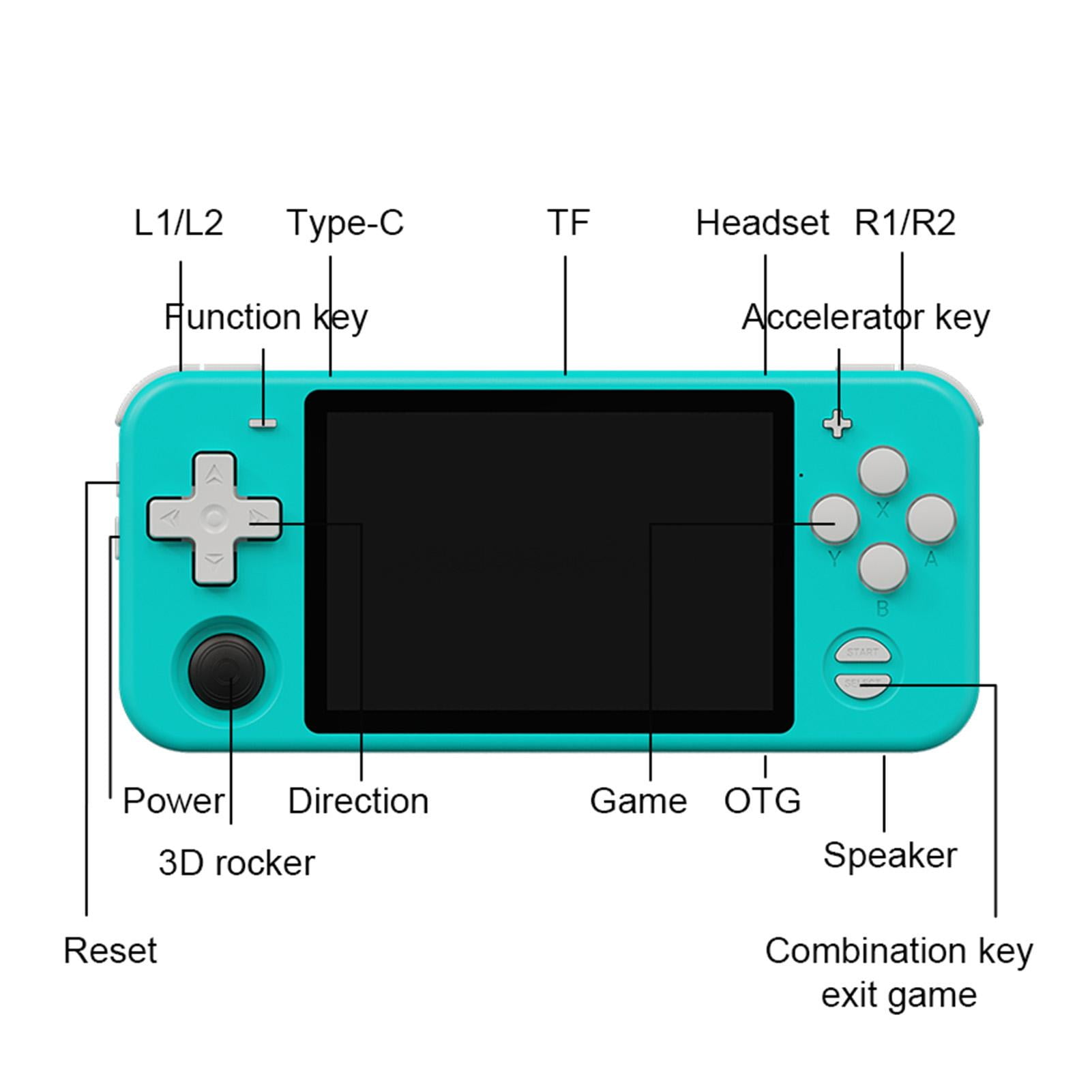Buy RGB10 Pro Open Source Handheld Retro Game Console 3.5 inch IPS ...