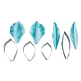 Celebrate It Gum Paste Flower Cutter Set, Includes Rose Petal Mold, 33 ...