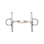 5" Happy Mouth Double Jointed Roller Mouth Full Cheek Horse Bit ...
