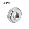 Unique Bargains 20Pcs #4-40 Thread UNC Type 304 Stainless Steel Hex Nut ...