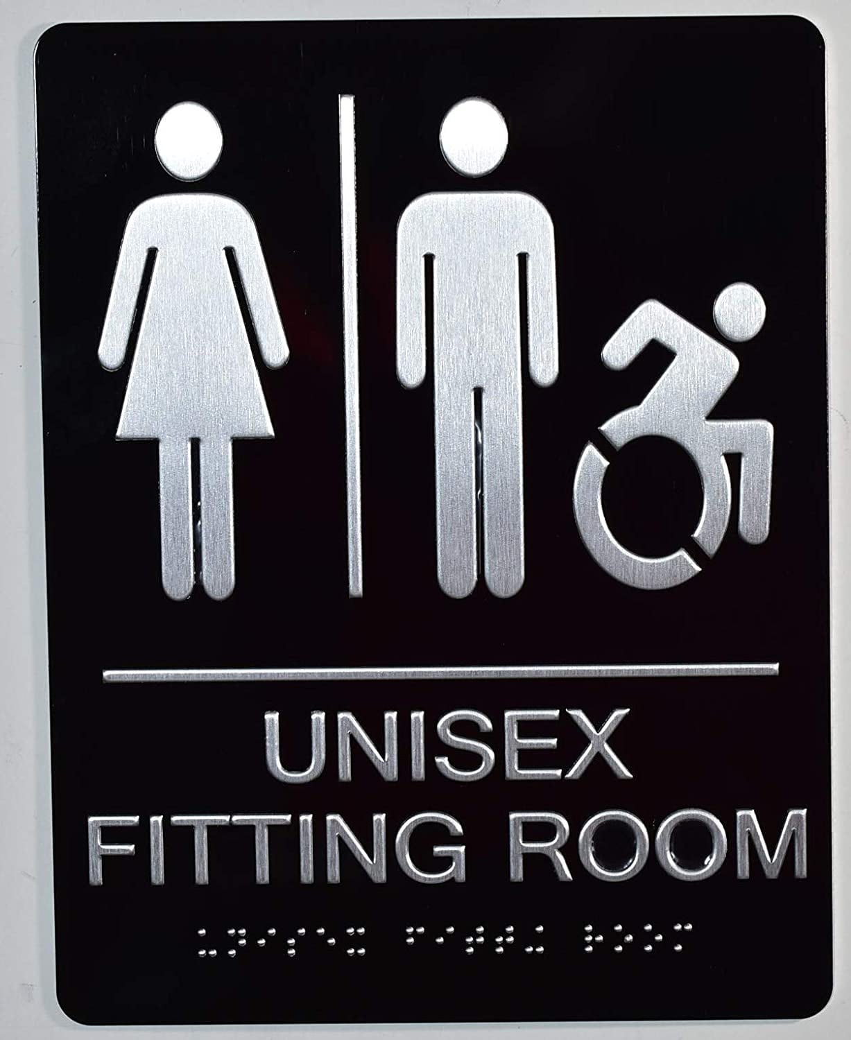 Unisex ACCESSIBLE Fitting Room Sign- Compliant Sign. 6"x9" Sign ...