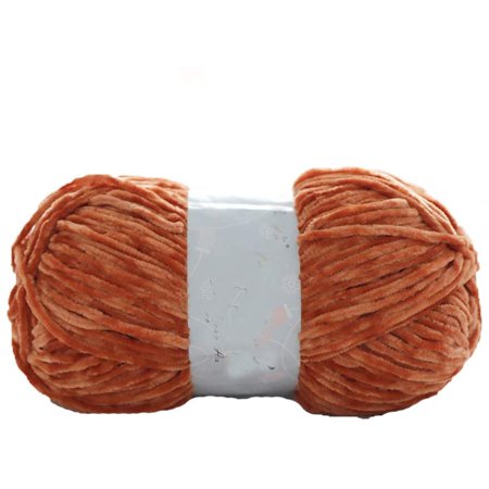Purplish Red Velvet Crochet 500g/1.1lb Chenille Velvet Chunky Knit ...