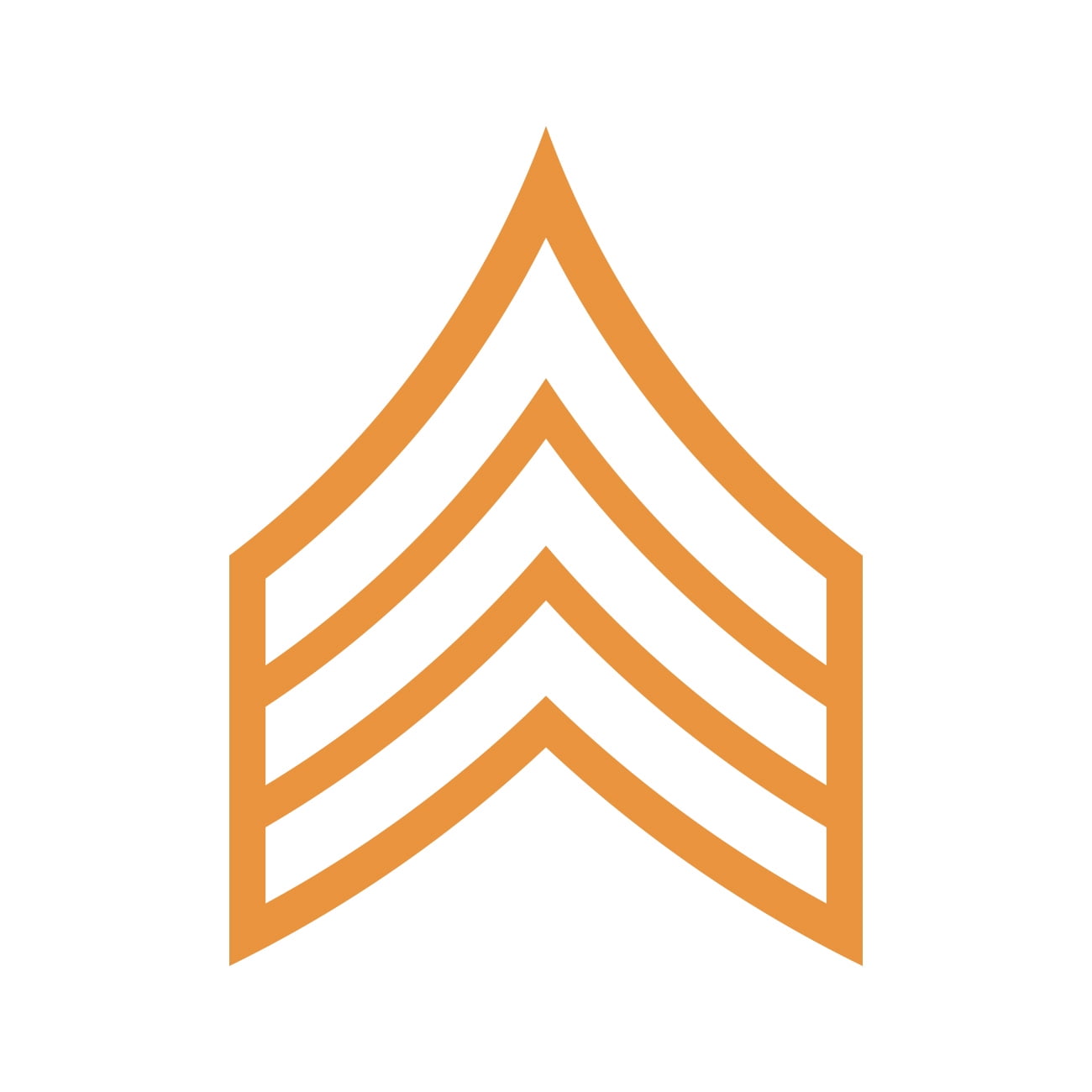 E-5 Sergeant Rank Sticker Decal Die Cut - Self Adhesive Vinyl ...