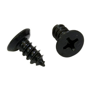 #8 X 1'' Black Oxide Coated Stainless Flat Head Phillips Wood Screw ...