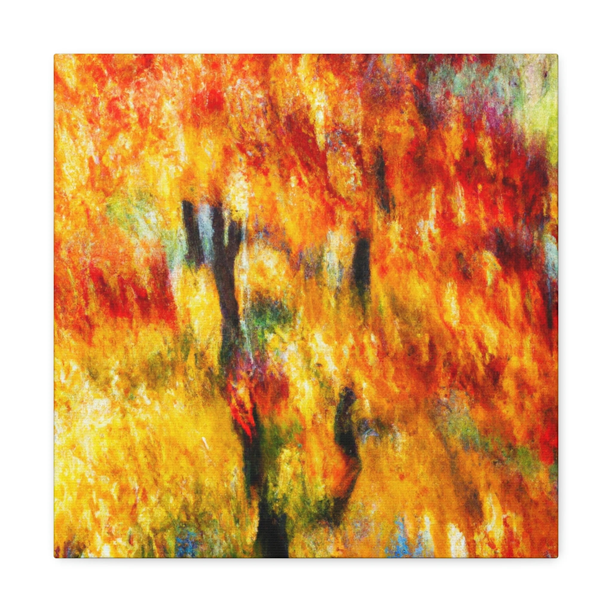 Maple Pointillism Sunrise - Canvas - Walmart.com