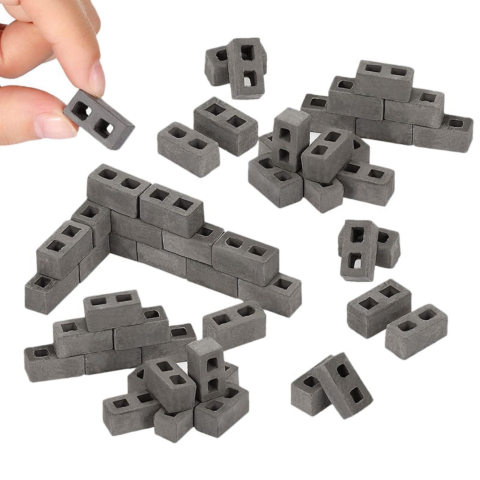 Paquete de 60 Bloques de Cemento Escala 1/12 Mini Ladrillos de HormigóN ...