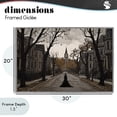 Stupell Industries Witch Strolling Town Streets Gray Framed Giclee Art ...