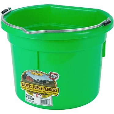Little Giant Outdoor Muck Tub Utility Bucket with Handles, Green, 70 ...