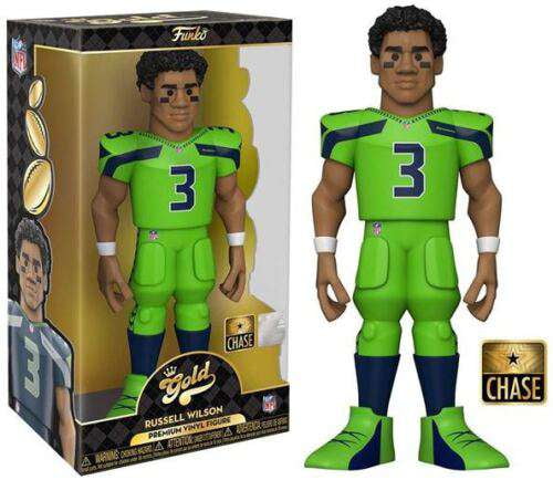 Funko NFL GOLD Russell Wilson Deluxe Vinyl Figure (Chase Version ...