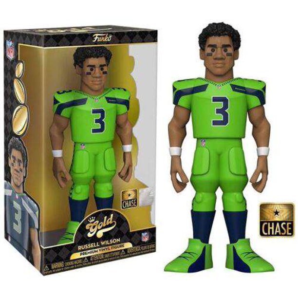 Funko NFL GOLD Russell Wilson Deluxe Vinyl Figure (Chase Version ...