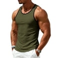 BRANROY Tank Tops for Men - Retro Big Size Elastic Color Contrast Gym ...