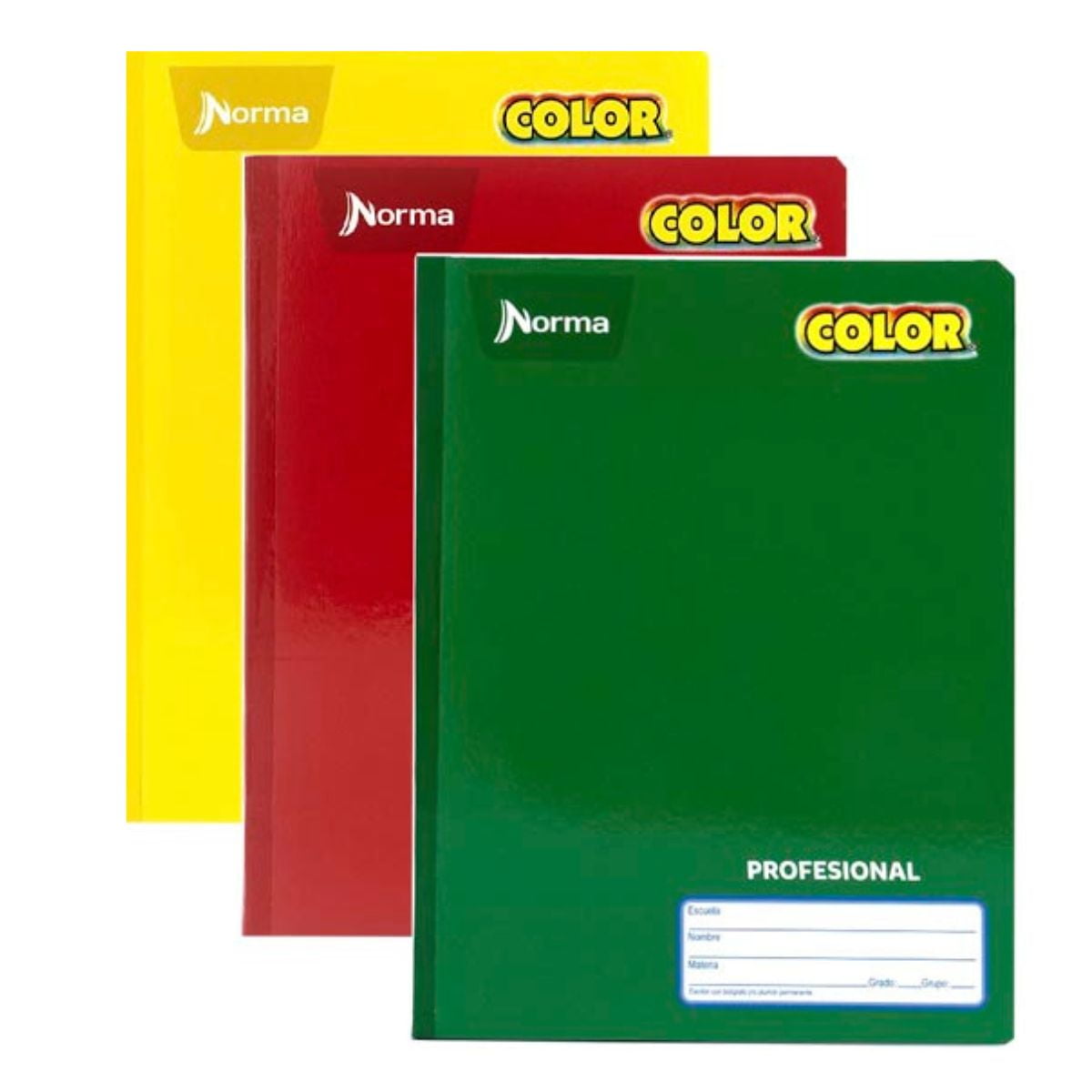 Cuaderno Cosido Profesional Cuadro Alemán C-14 Norma Color 360 Paquete Con 3 Piezas Norma ...