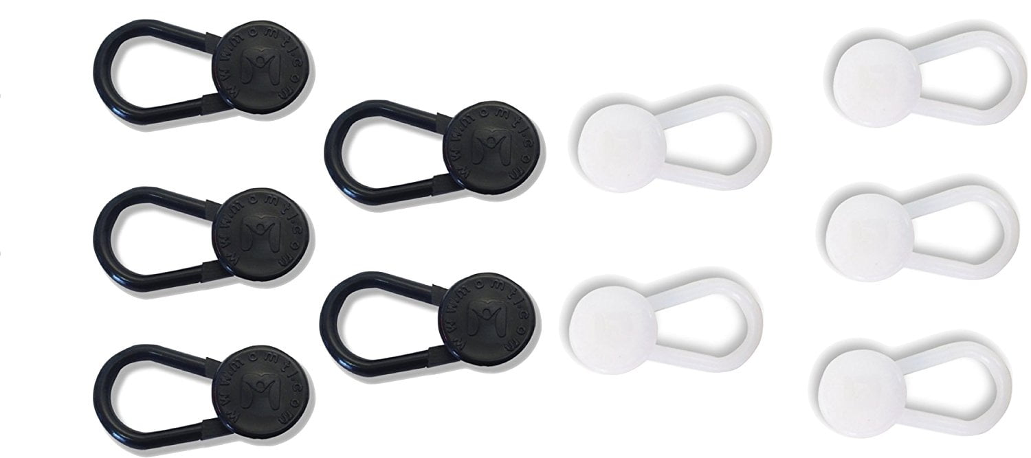Black & White Button Extender Variety Pack (5 black + 5 white ...